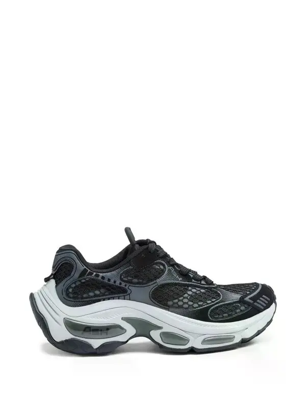 Ash Dragon Mesh-panel Sneakers - Black
