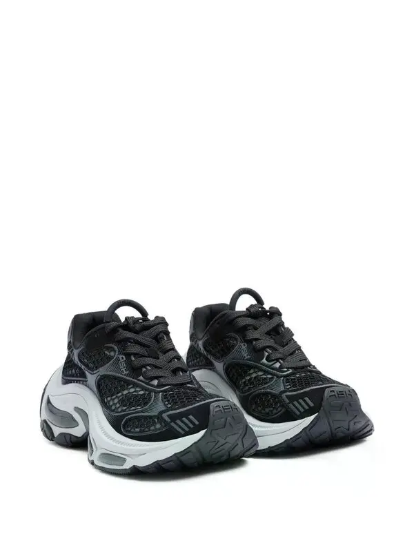 Ash Dragon Mesh-panel Sneakers - Black