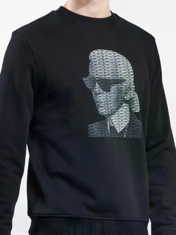 Karl Lagerfeld Karl Face Logo-print Sweater