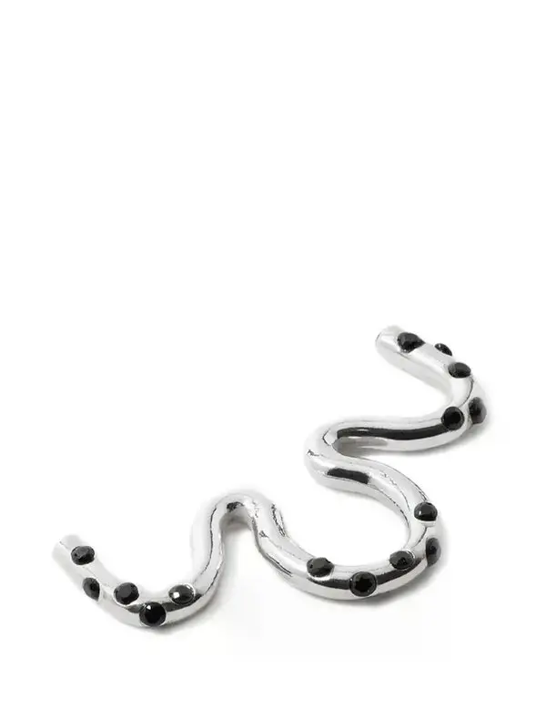 Sunnei Crystal-embellished Wavy Septum Ring