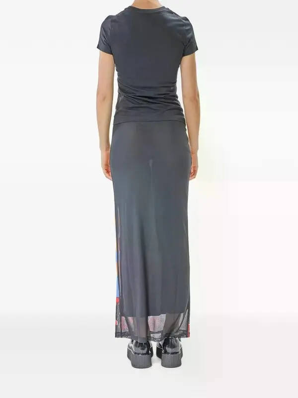 Moschino Graphic-print Tulle Skirt