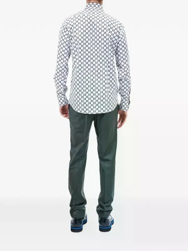 Karl Lagerfeld Monogram-print Cotton Shirt