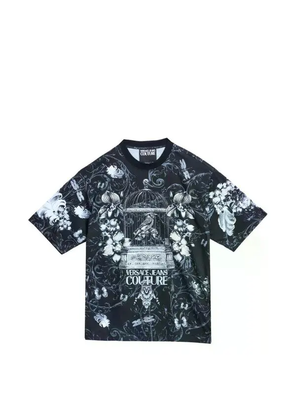 Versace Cabinet De Curiositè-print T-shirt