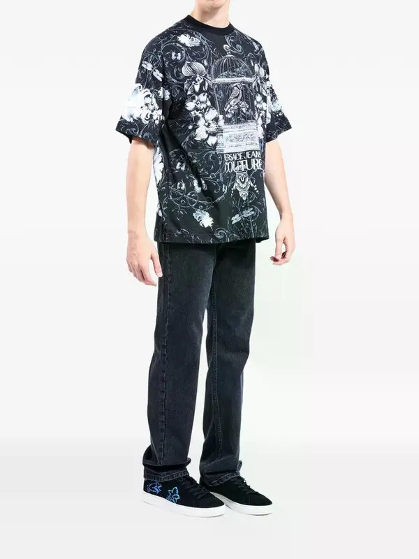 Versace Cabinet De Curiositè-print T-shirt