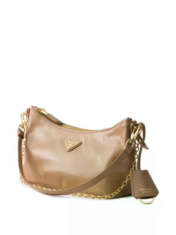Prada Leather Shoulder Bag - Neutrals