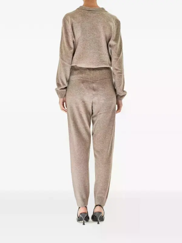Karl Lagerfeld Logo-embroidered Cashmere Track Pants
