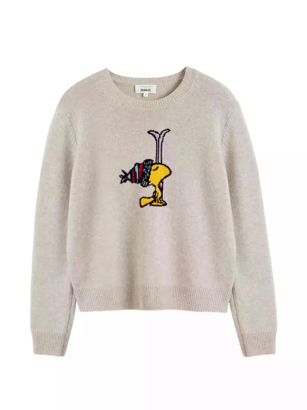 Chinti & Parker Woodstock Intarsia-knit Sweater - Neutrals