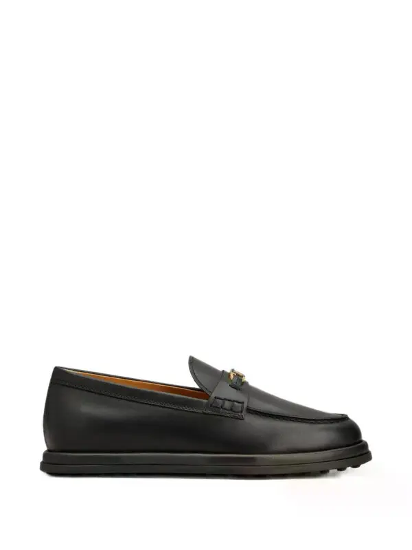 TOD'S T Timeless Leather Loafers - Black