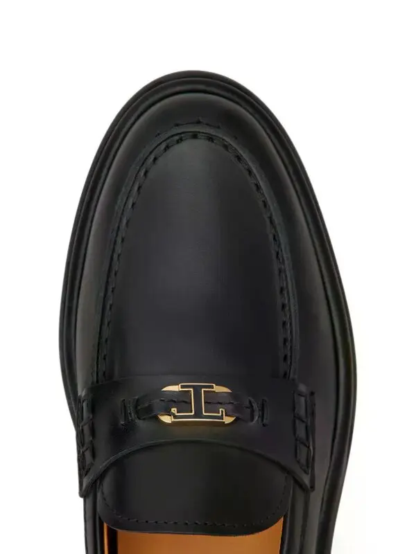 TOD'S T Timeless Leather Loafers