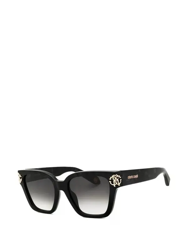 Roberto Cavalli Logo-plaque Rectangle-frame Sunglasses