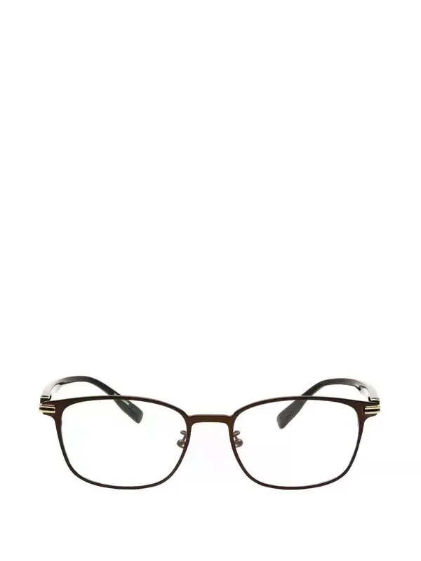 Lacoste Oval-frame Glasses - Brown