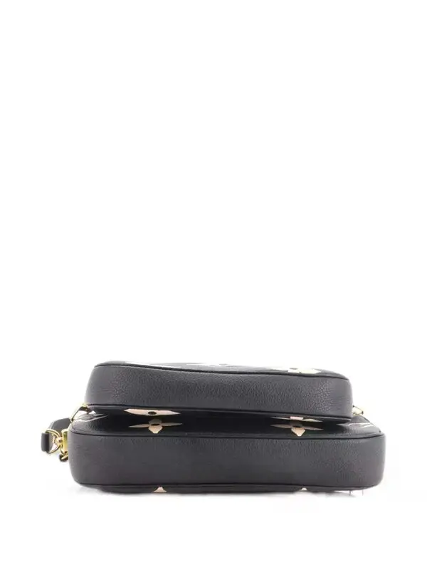 LOUIS VUITTON Multi Pochette Accessoires Bicolor Monogram Empreinte Giant Crossbody Bag - Black
