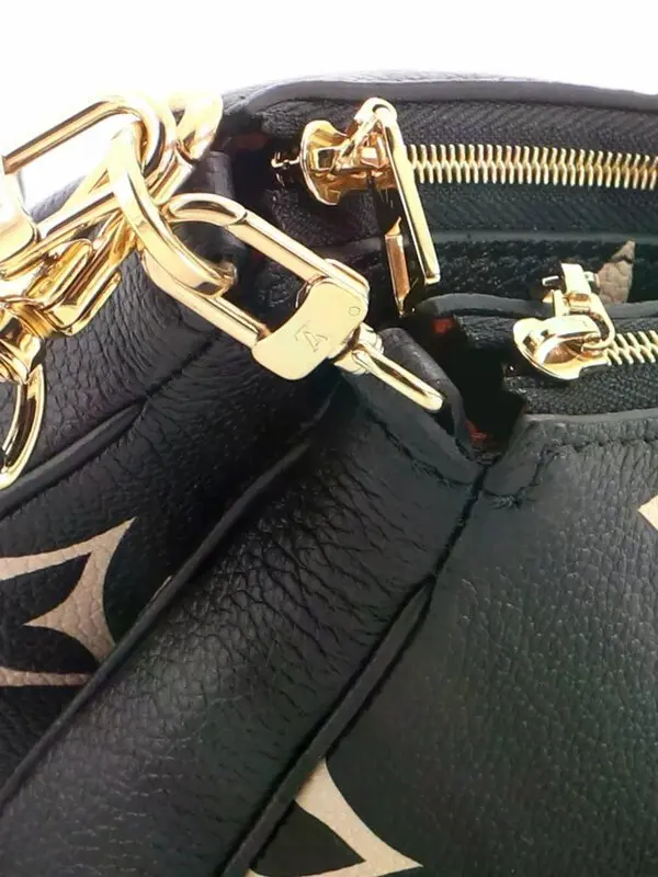 LOUIS VUITTON Multi Pochette Accessoires Bicolor Monogram Empreinte Giant Crossbody Bag - Black