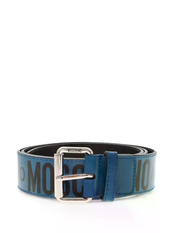 Moschino Logo-print Leather Belt