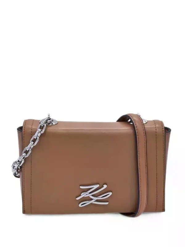 Karl Lagerfeld Small K/autograph Leather Cross Body Bag