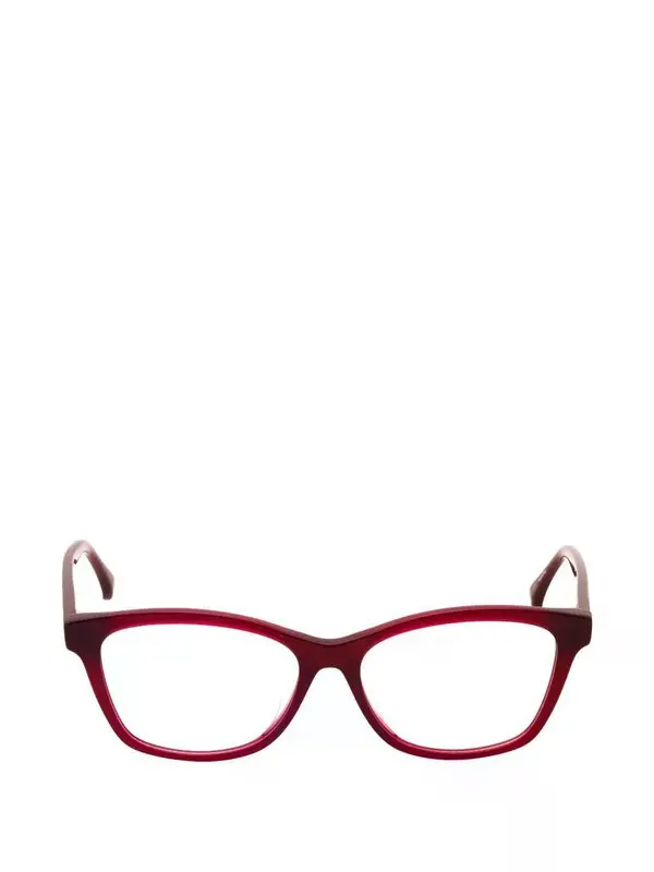 Max Mara Rectangle-frame Glasses - Red