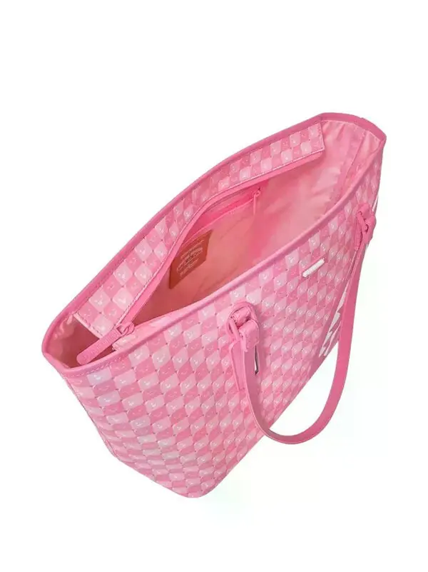 SPRAYGROUND New Check Faces Shark-mouth Tote Bag