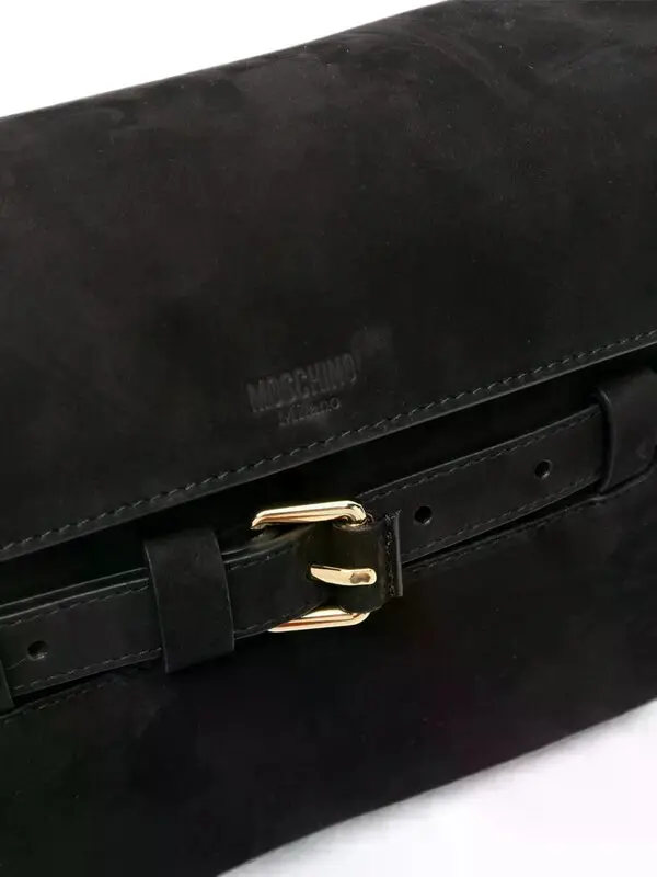 Moschino Tie Me Buckled Shoulder Bag