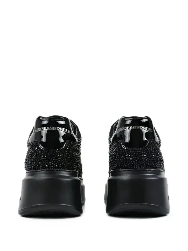 Karl Lagerfeld Bead-embellished Platform Sneakers