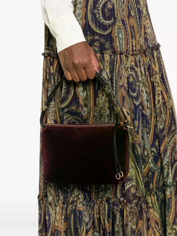 Etro Suede Shoulder Bag - Red
