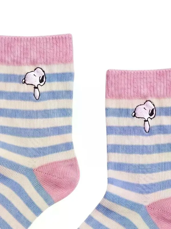 Chinti & Parker Snoopy Stripe-print Socks