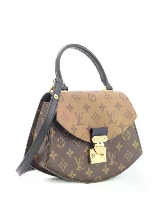 LOUIS VUITTON Tilsitt Top Handle Bag Reverse Monogram Canvas Crossbody Bag