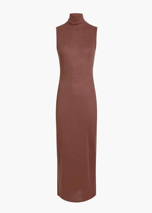 Khaite Demi Dress In Wool Silk