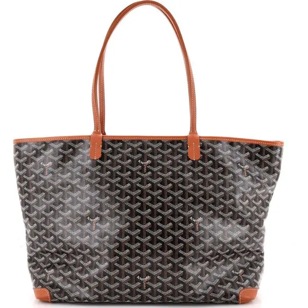 Goyard Artois Tote Coated Canvas Mm - Brown