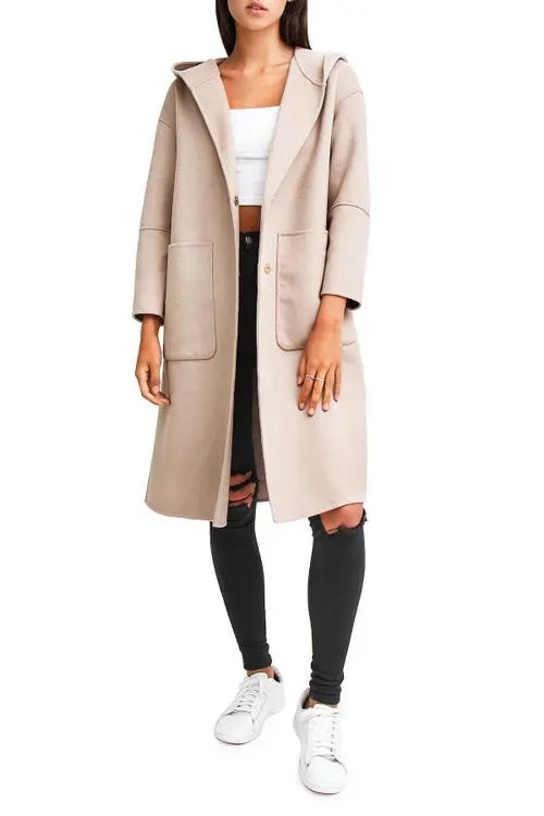 BELLE & BLOOM Walk This Way Wool Blend Oversized Coat