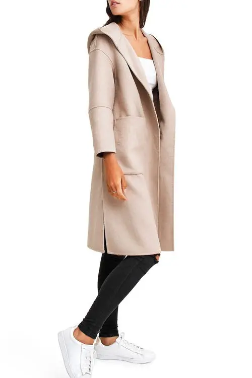 BELLE & BLOOM Walk This Way Wool Blend Oversized Coat