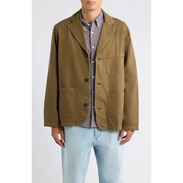 CORRIDOR Cotton Twill Blazer - Brown