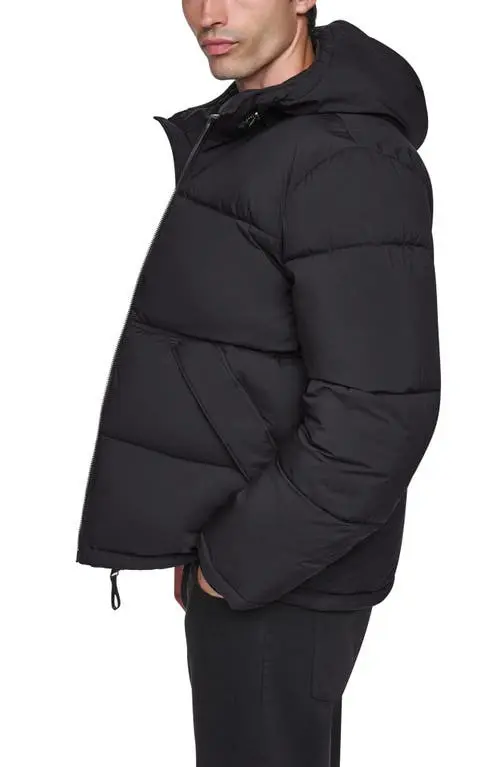 Dkny Hooded Puffer Jacket - Black