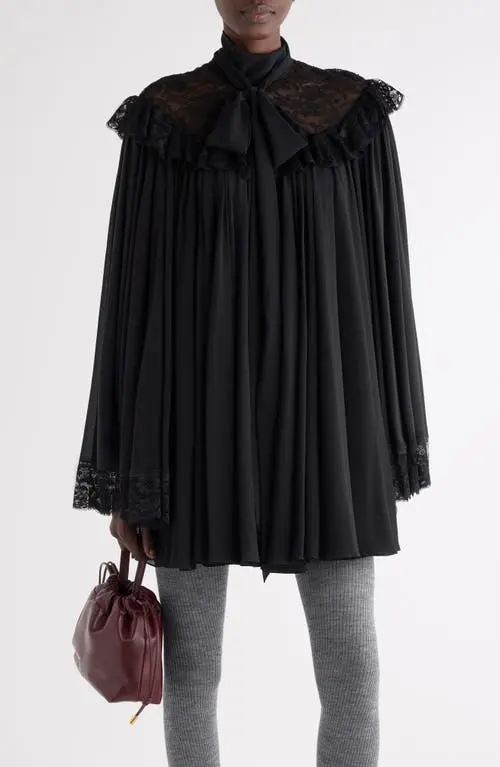 Chloé Iconic Long Sleeve Organic Silk Georgette Minidress