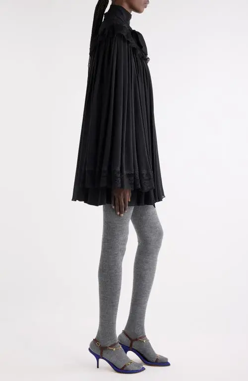 Chloé Iconic Long Sleeve Organic Silk Georgette Minidress