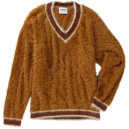 Callahan Tina V-neck Pullover Sweater - Bronze