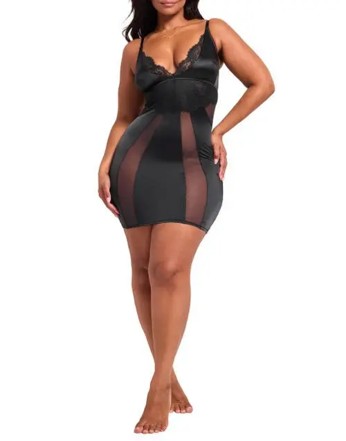 ADORE ME Elvira Slip Lingerie - Black