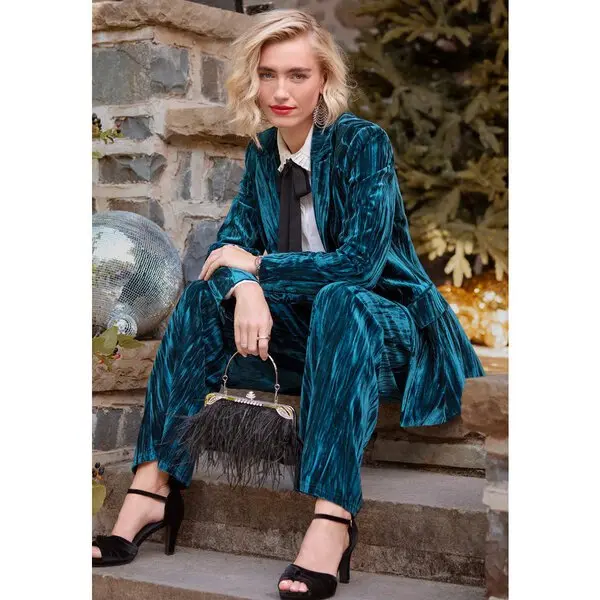 JOE BROWNS Crinkle Velvet Trouser