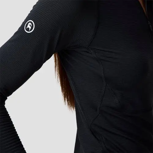 BACKCOUNTRY Bga Pines Micrrid Ultra-lt Baselayer 1/2-zip Top - Black