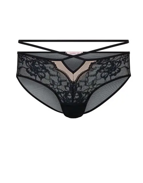 ADORE ME Saveria Cheeky Panties - Black