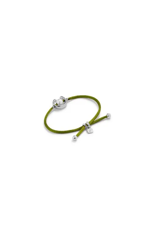 UNODE50 Green Thread -plated Pearl Shell Bracelet