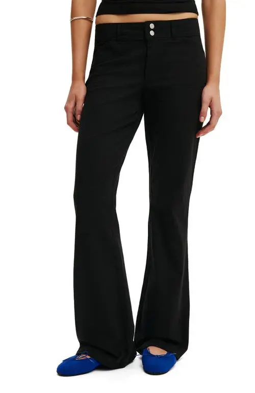 COTTON ON Suki Low Rise Bootleg Pant - Black