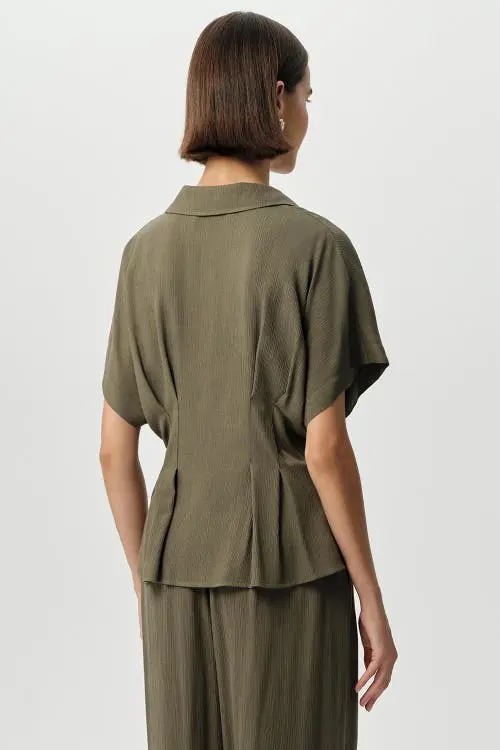 EXQUISE Loni Crinkle Shirt