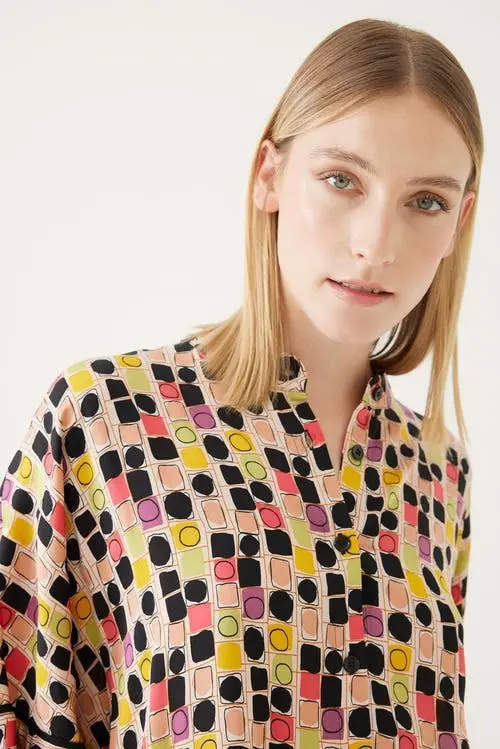 EXQUISE Polka Dot Shirt