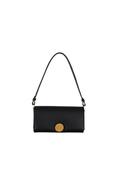 ESTHERA 12am Baguette Bag - Black