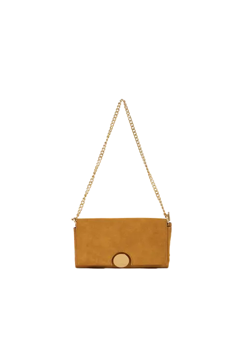 ESTHERA 12am Suede Baguette Bag