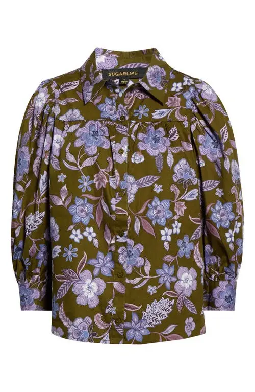 SUGARLIPS Fae Front Button Shirt