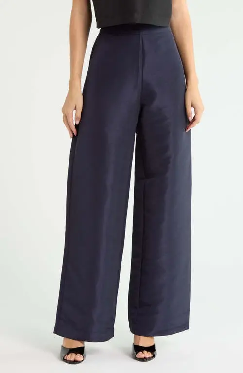 SUGARLIPS Hestia Wide Leg Pants - Navy