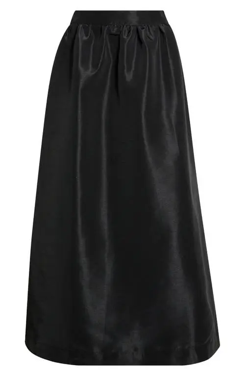SUGARLIPS Hestia Caryn Taffeta Maxi Skirt - Black