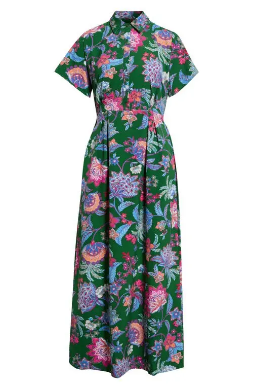 SUGARLIPS Elara Floral Print Shirtdress
