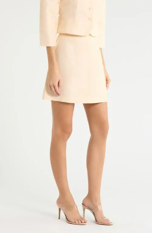SUGARLIPS Hestia Taffeta Miniskirt - Cream